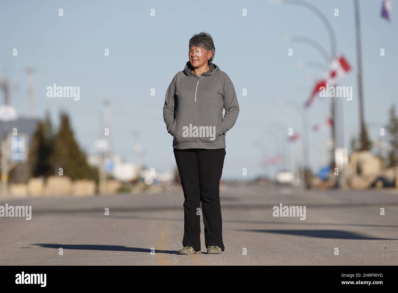 Florence Hamilton, a descendent of the original Sayisi Dene settled in ...
