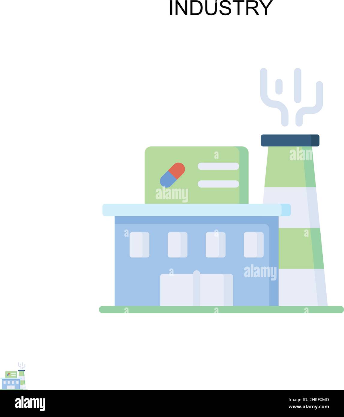 Industry Simple vector icon. Illustration symbol design template for ...