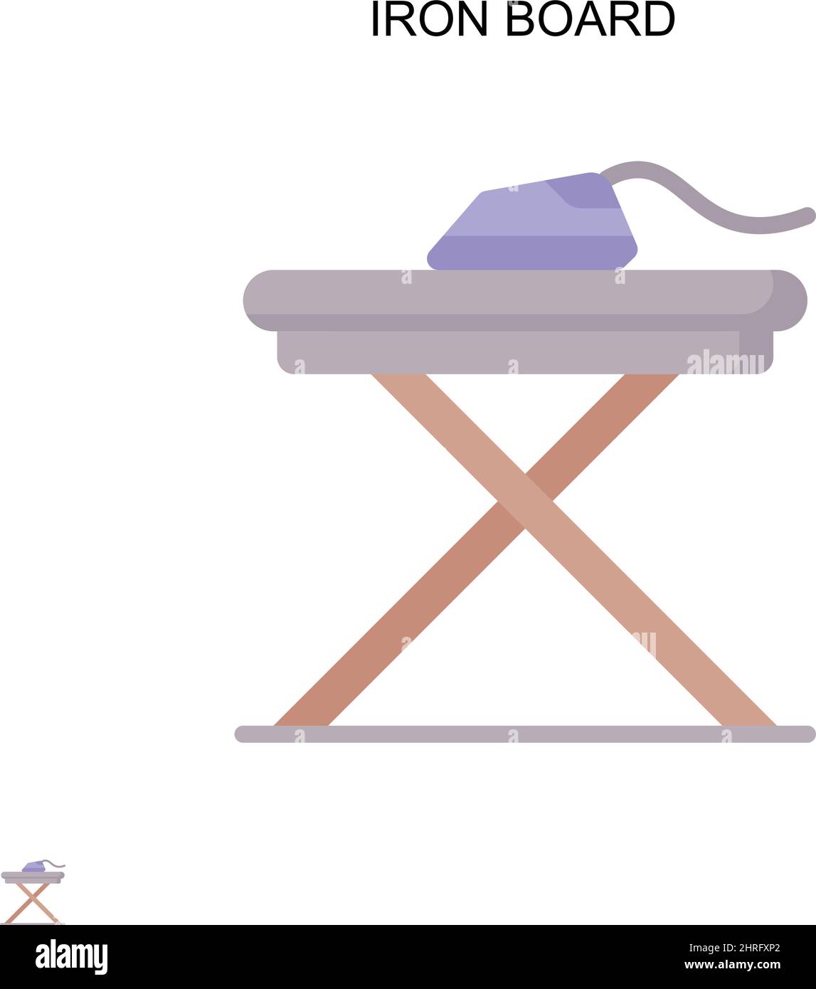 Iron board Simple vector icon. Illustration symbol design template for ...