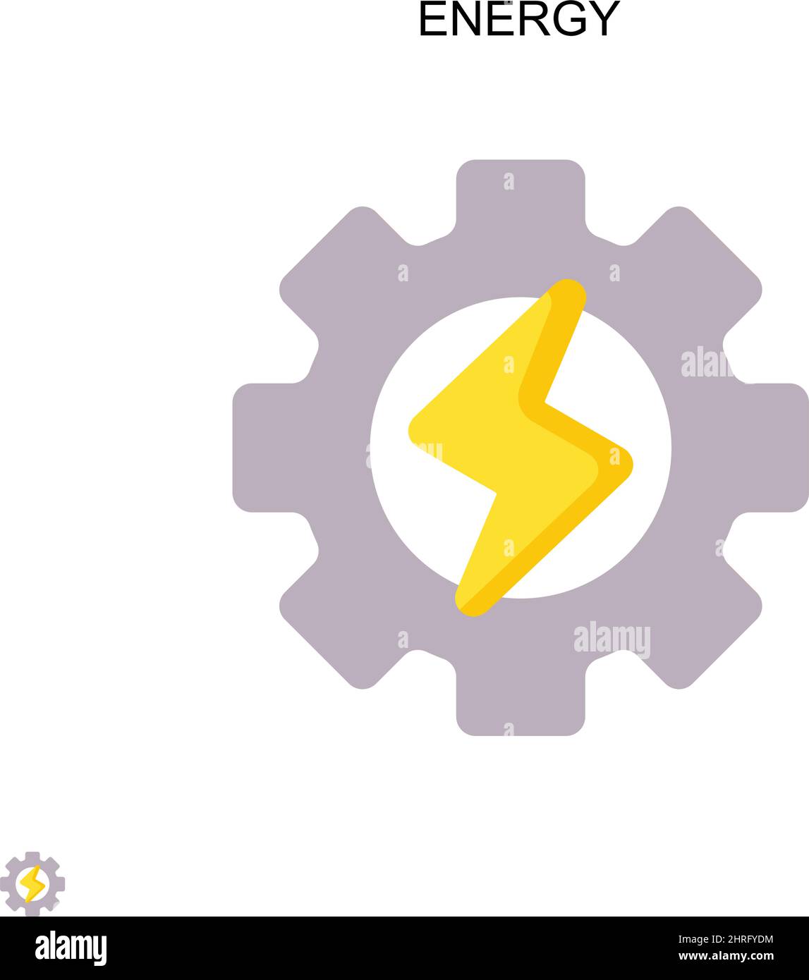 Energy Simple vector icon. Illustration symbol design template for web ...