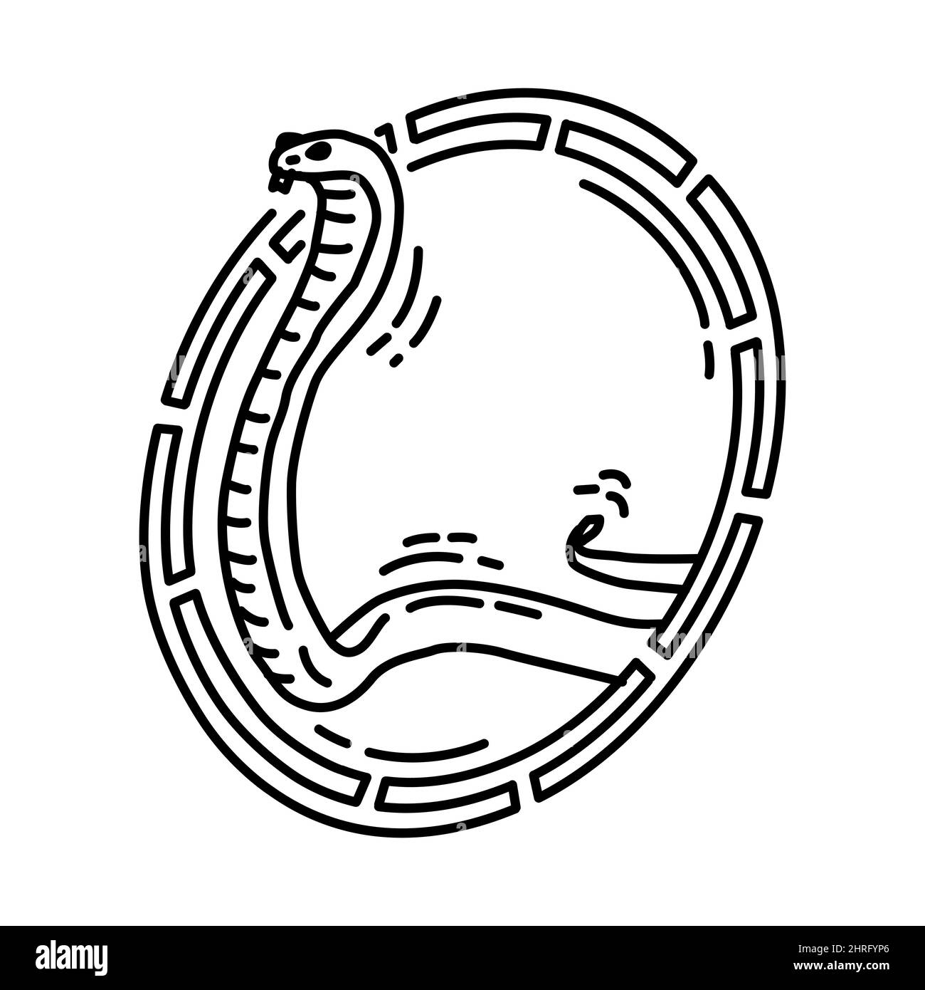 Snake Symbol Part of Chinese New Year Accessories and Symbols Hand ...