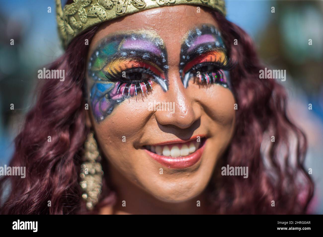 Justin Saint smiles while attending the Pride Parade in Vancouver, on ...