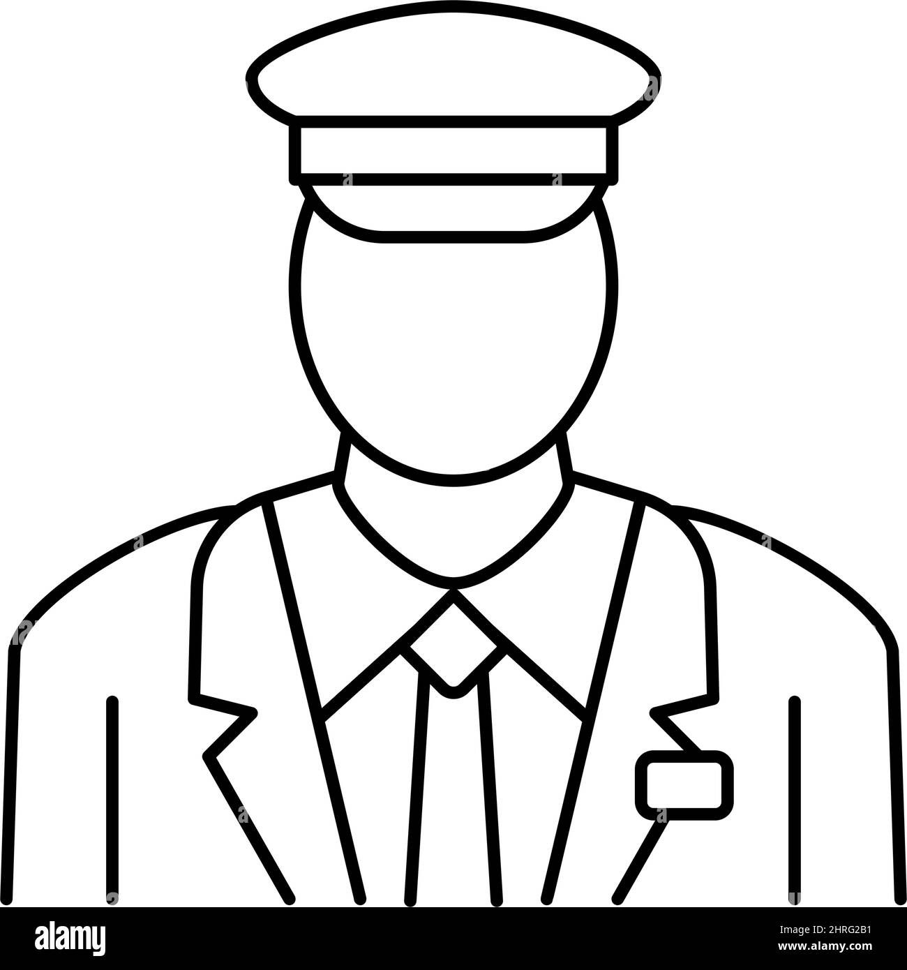 pilot flight school line icon vector illustration Stock Vector Image ...