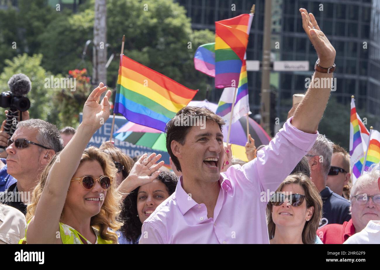 Prime minister Justin Trudeau and his wife Sophie Gregoire Trudeau ...