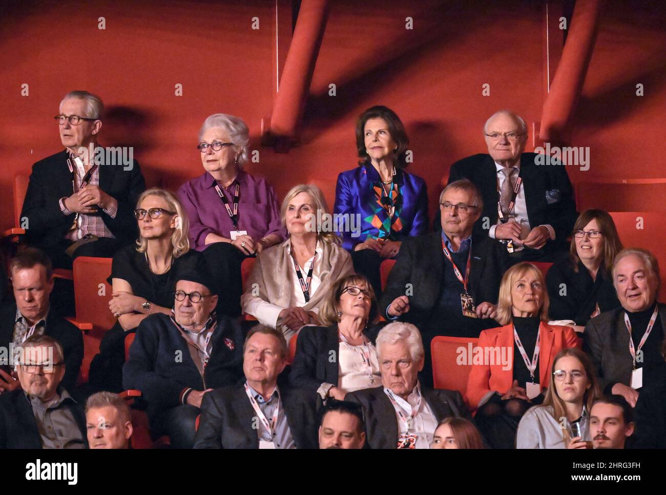 King Carl Gustaf and Queen Silvia with the King's sister ...
