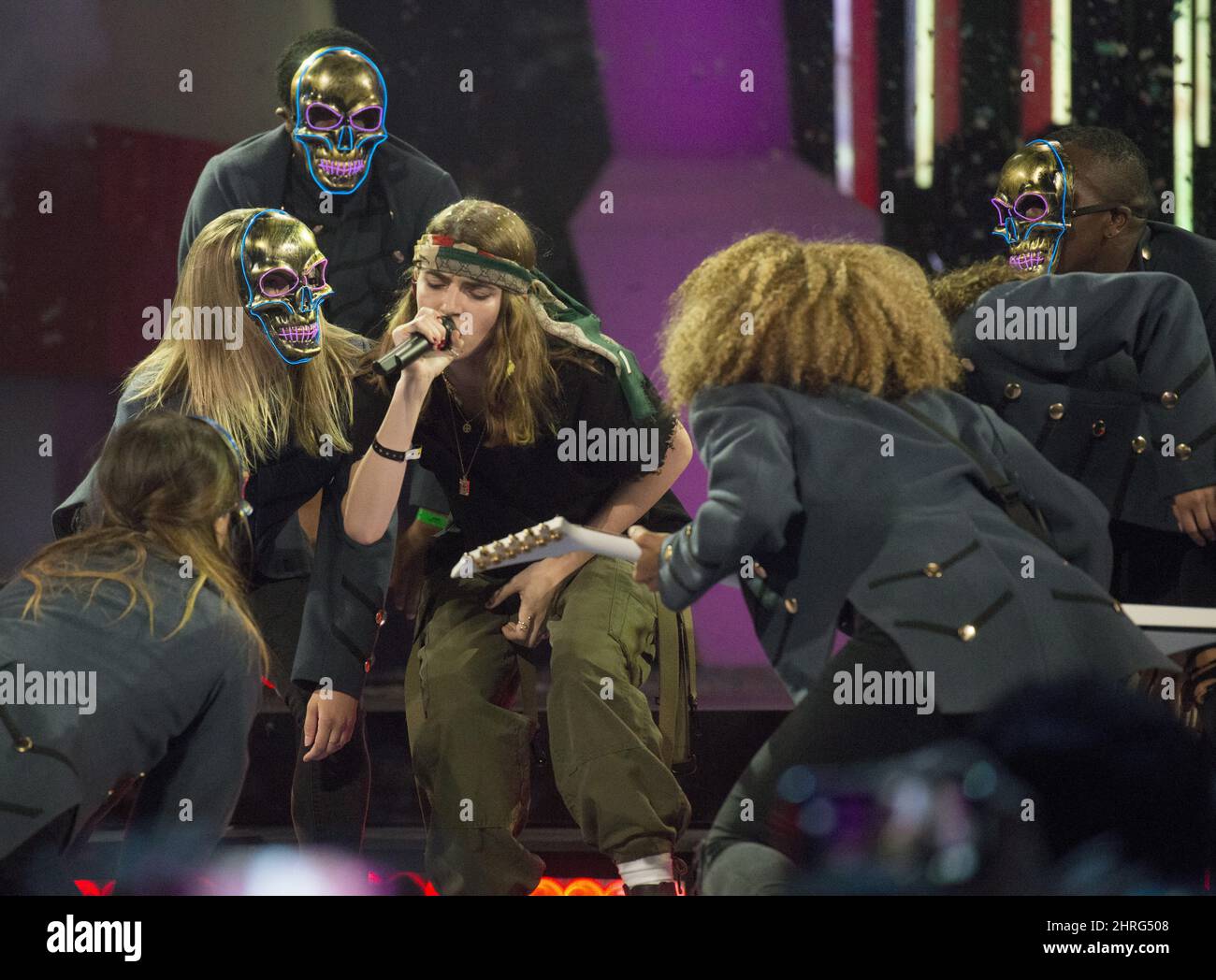 Bulow performs at the iHeartRadio MMVAs in Toronto on Sunday, Aug. 26 ...
