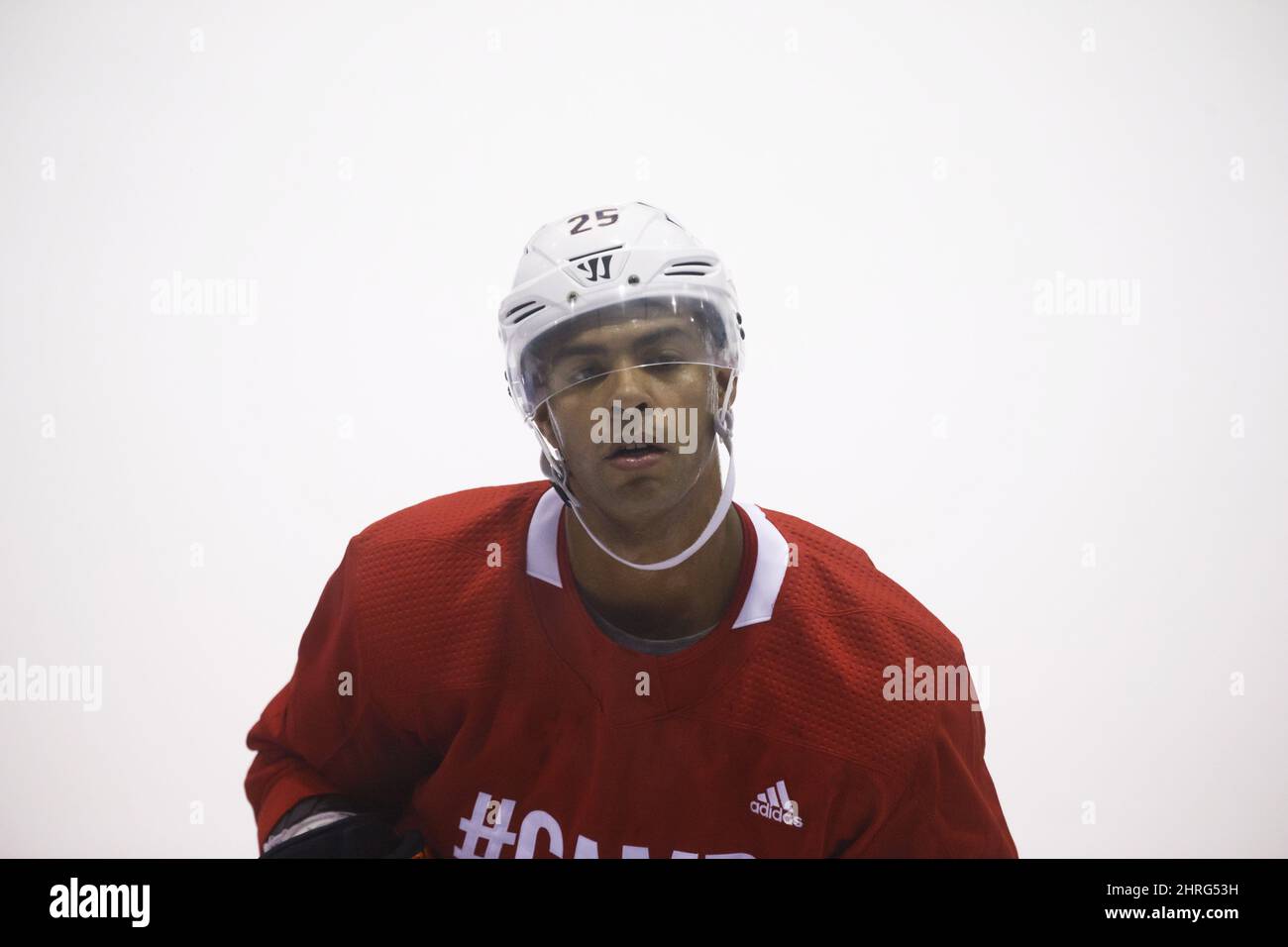 Edmonton Oilers' Darnell Nurse is photographed on the ice during the ...