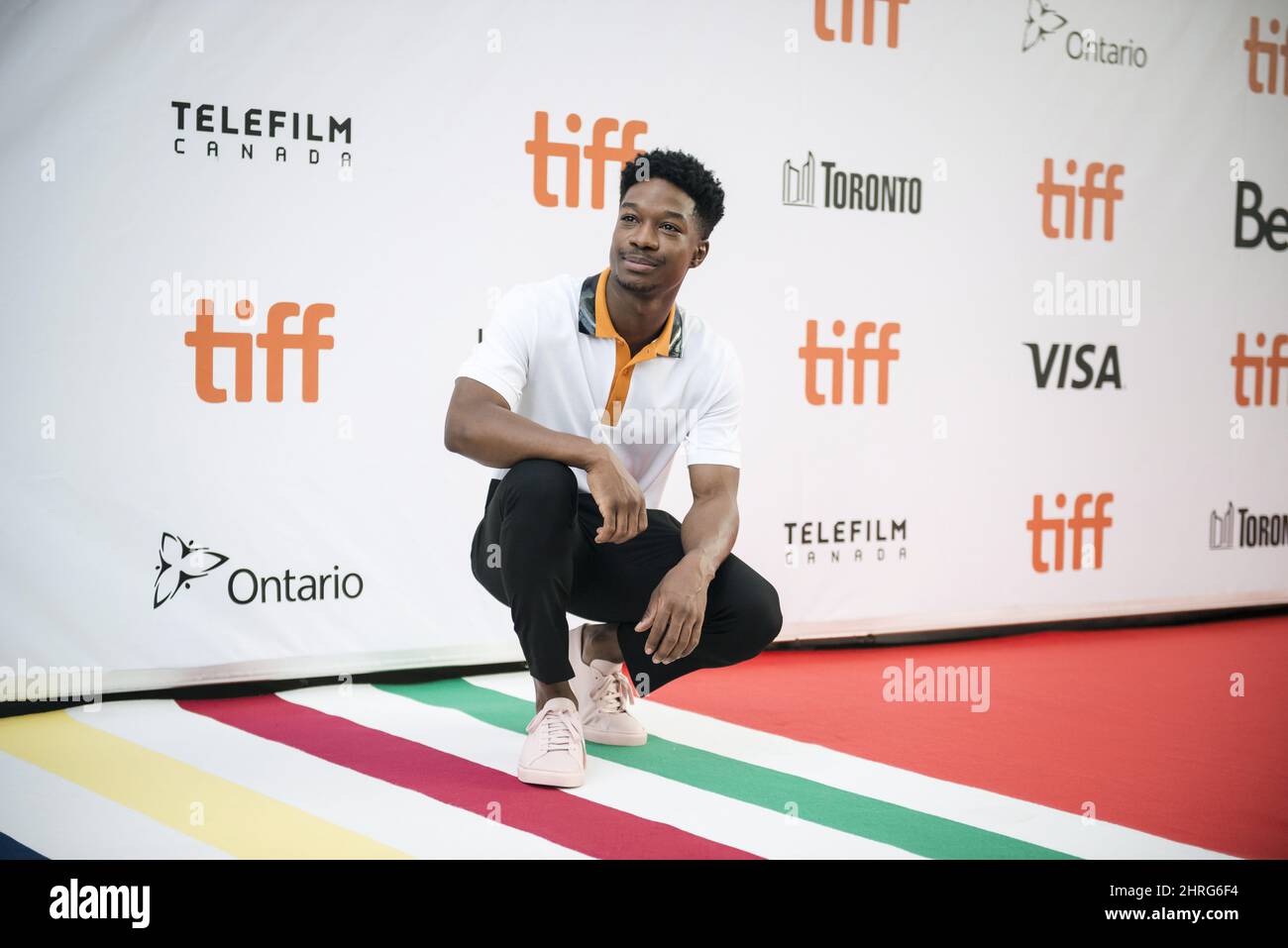 Canadian TIFF Rising Star, Lamar Johnson poses for a photograph on the ...