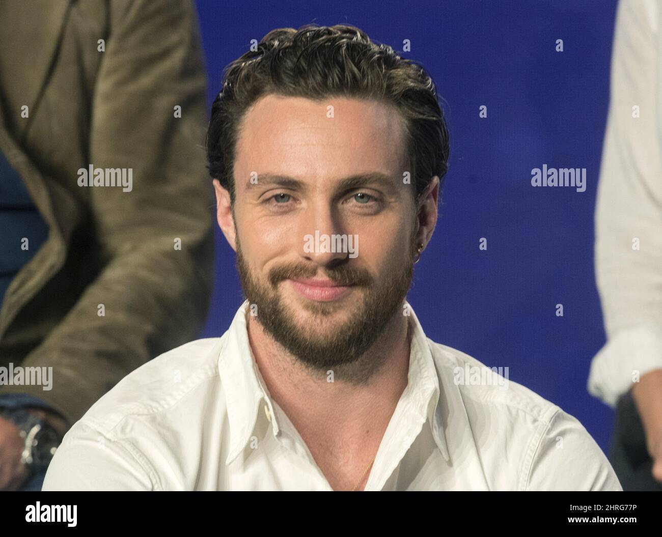 Actor Aaron Taylor-Johnson attends a press conference to promote the ...