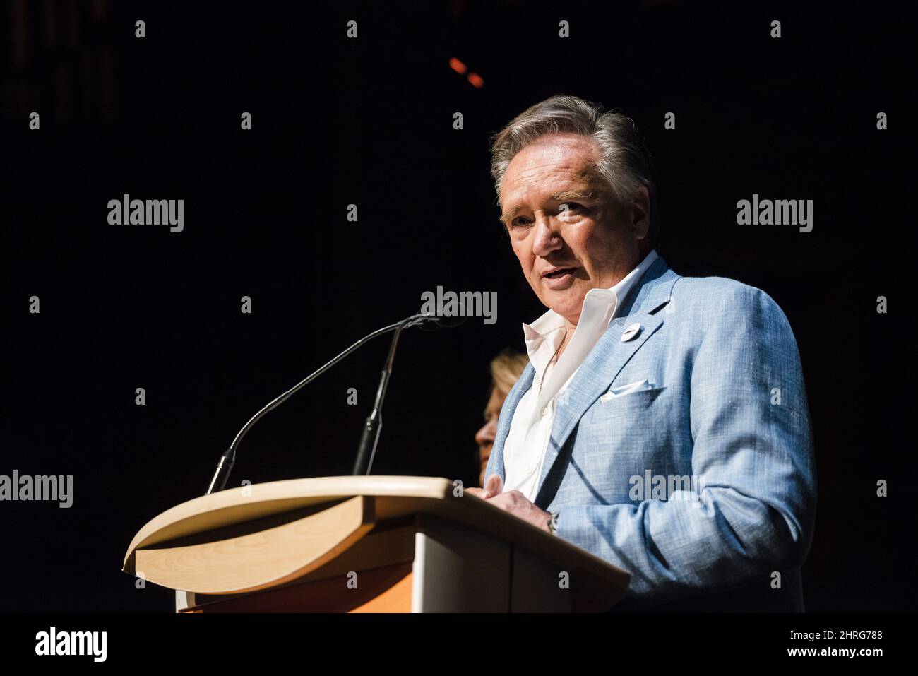 Brian Stewart, father of the late film director Rob Stewart, gives ...