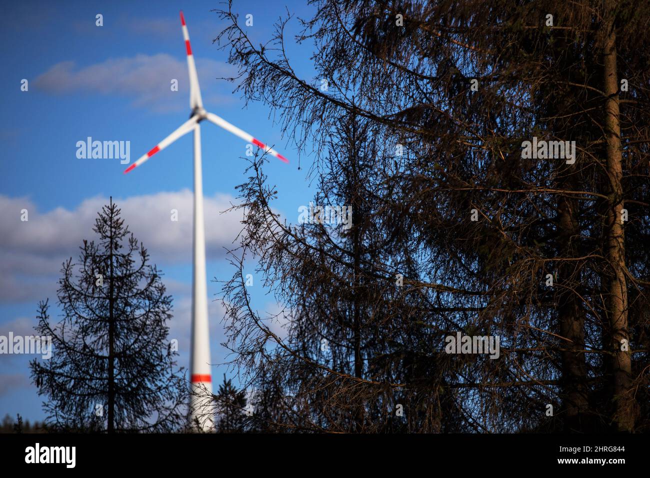 a wind turbine in the nature Stock Photo - Alamy