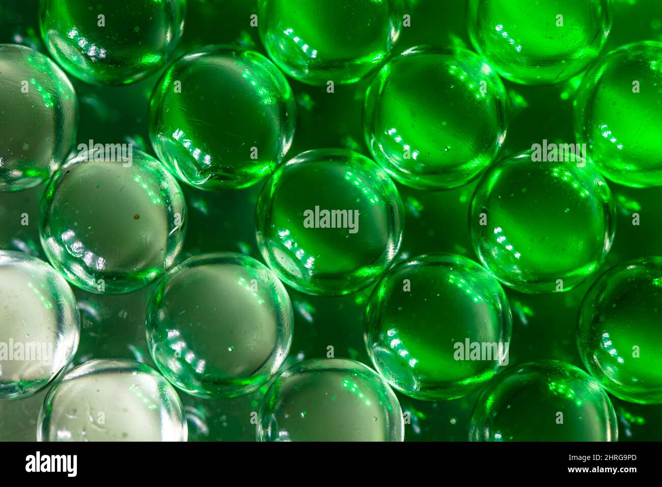 Beautiful Green Emerald Balls Color Background. Marble Magic ...