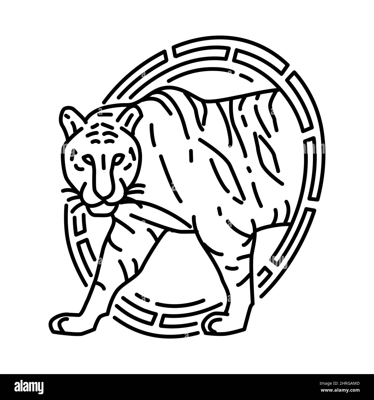 Tiger Symbol Part of Chinese New Year Accessories and Symbols Hand ...