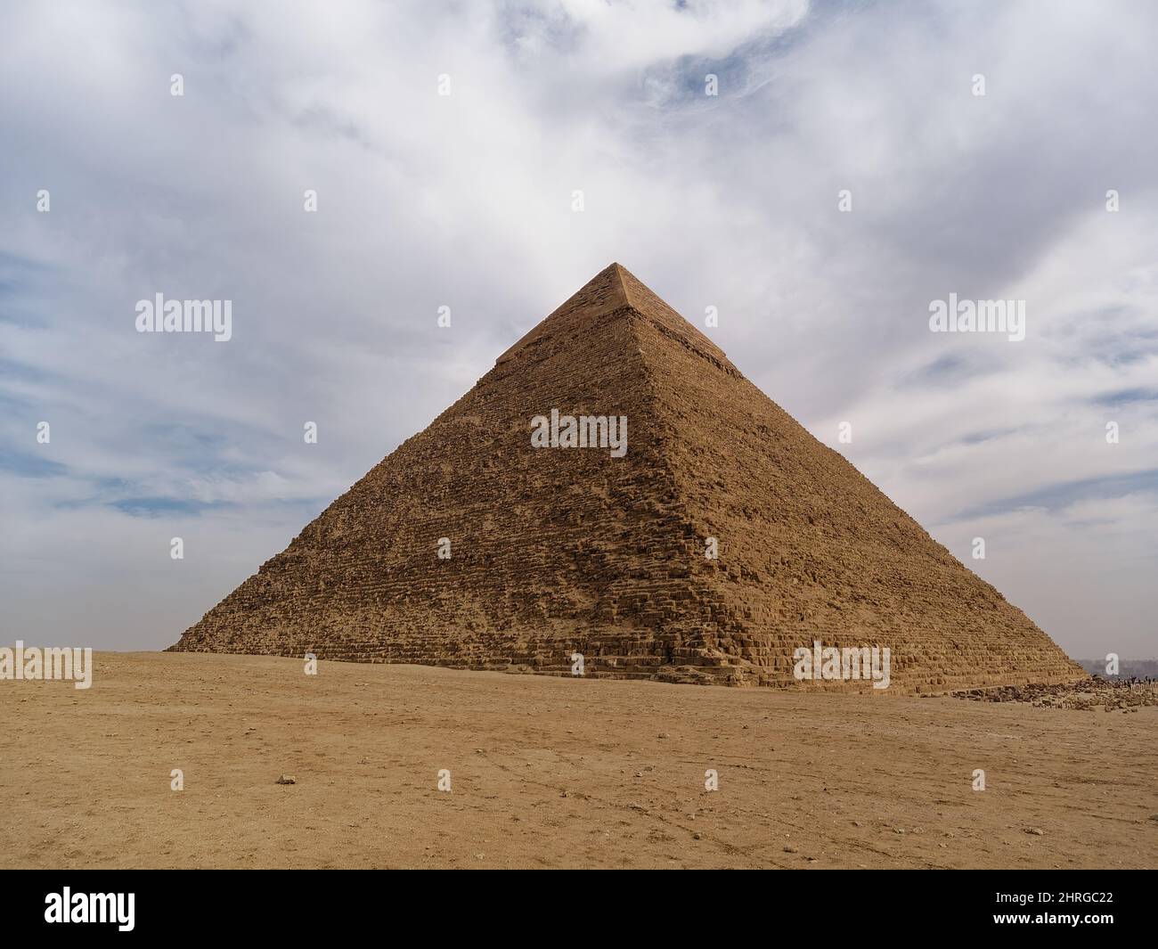 Photo of the Egyptian Pyramids and clouds in the sky Stock Photo - Alamy