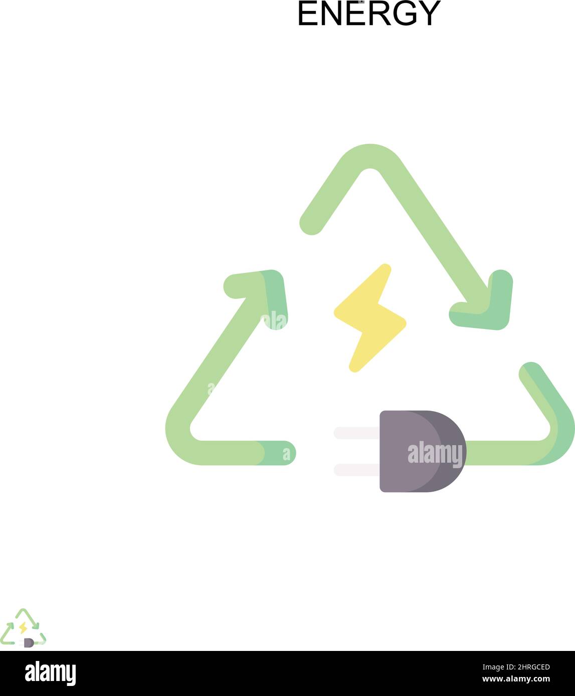 Energy Simple vector icon. Illustration symbol design template for web ...