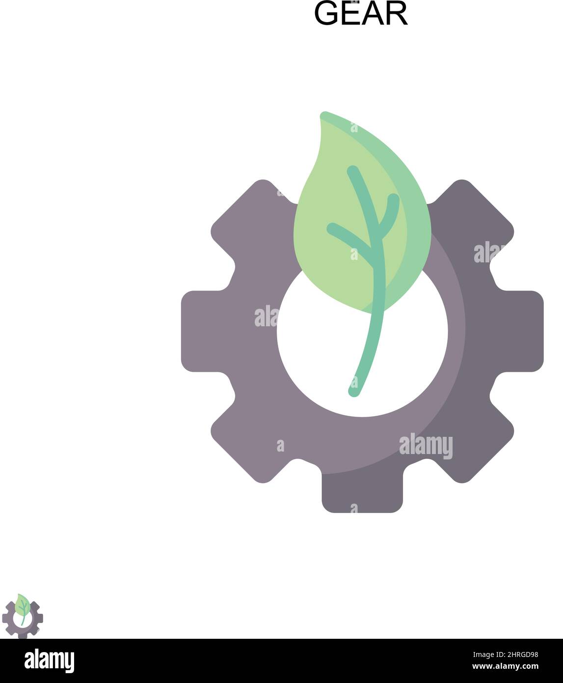 Gear Simple vector icon. Illustration symbol design template for web ...