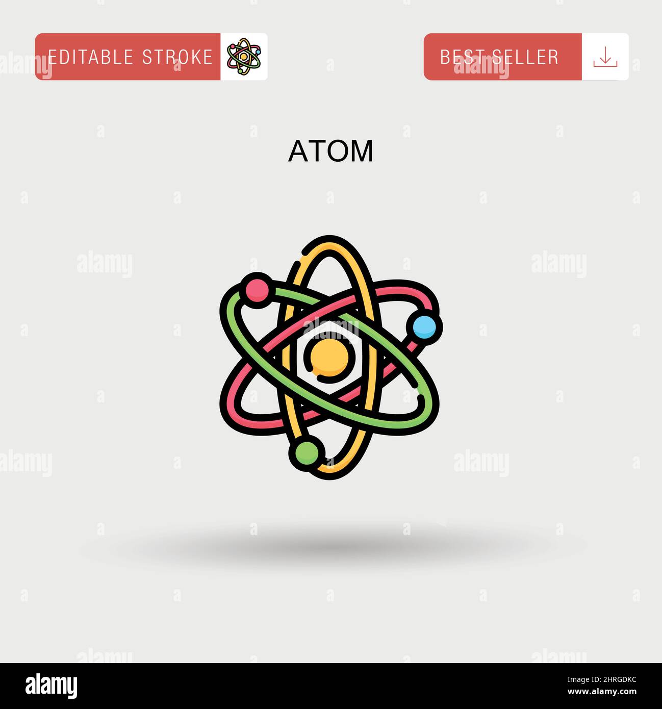 Atom symbol hi-res stock photography and images - Alamy