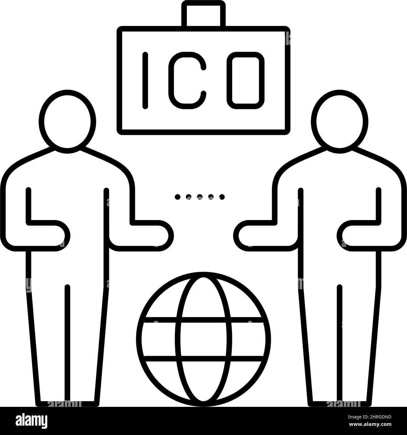 investors ico line icon vector illustration Stock Vector Image & Art ...