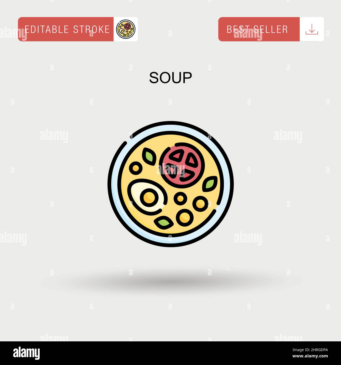 Smooth soup Stock Vector Images - Alamy