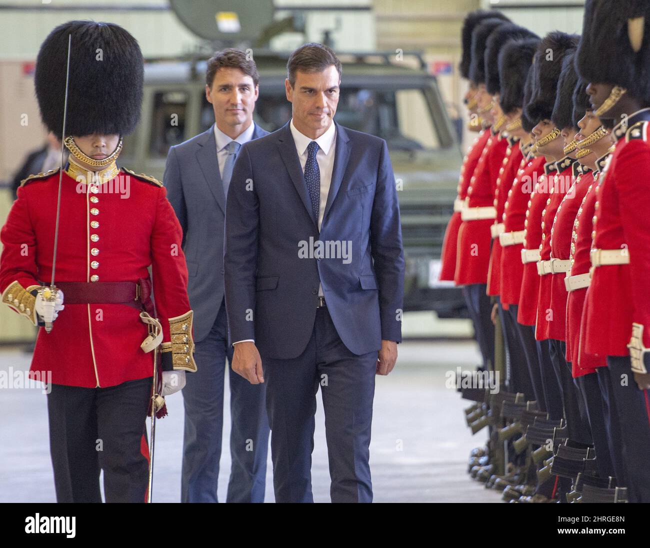 Prime Minister of Spain Pedro Sanchez and Canadian Prime Minister ...