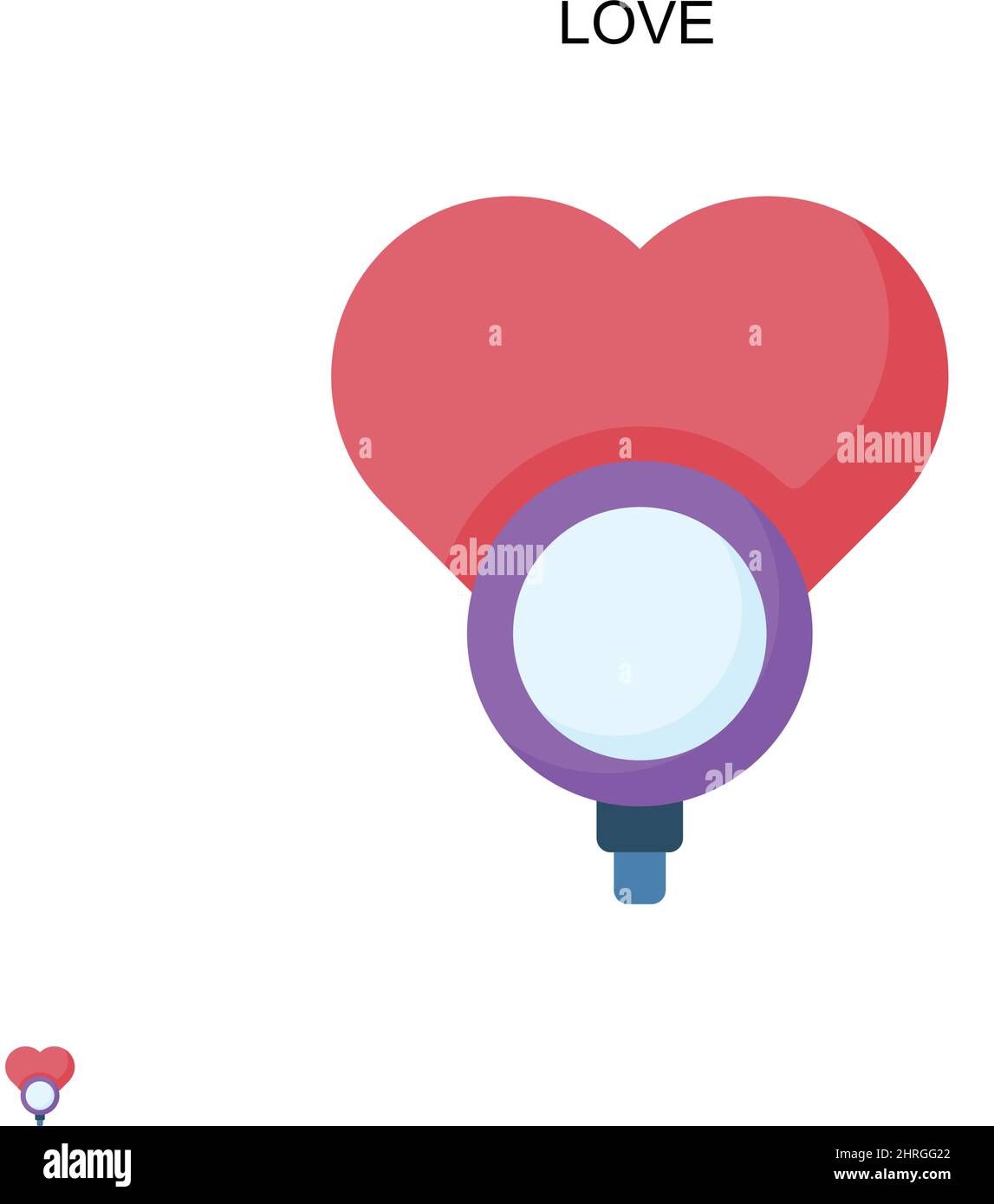 Love Simple vector icon. Illustration symbol design template for web ...