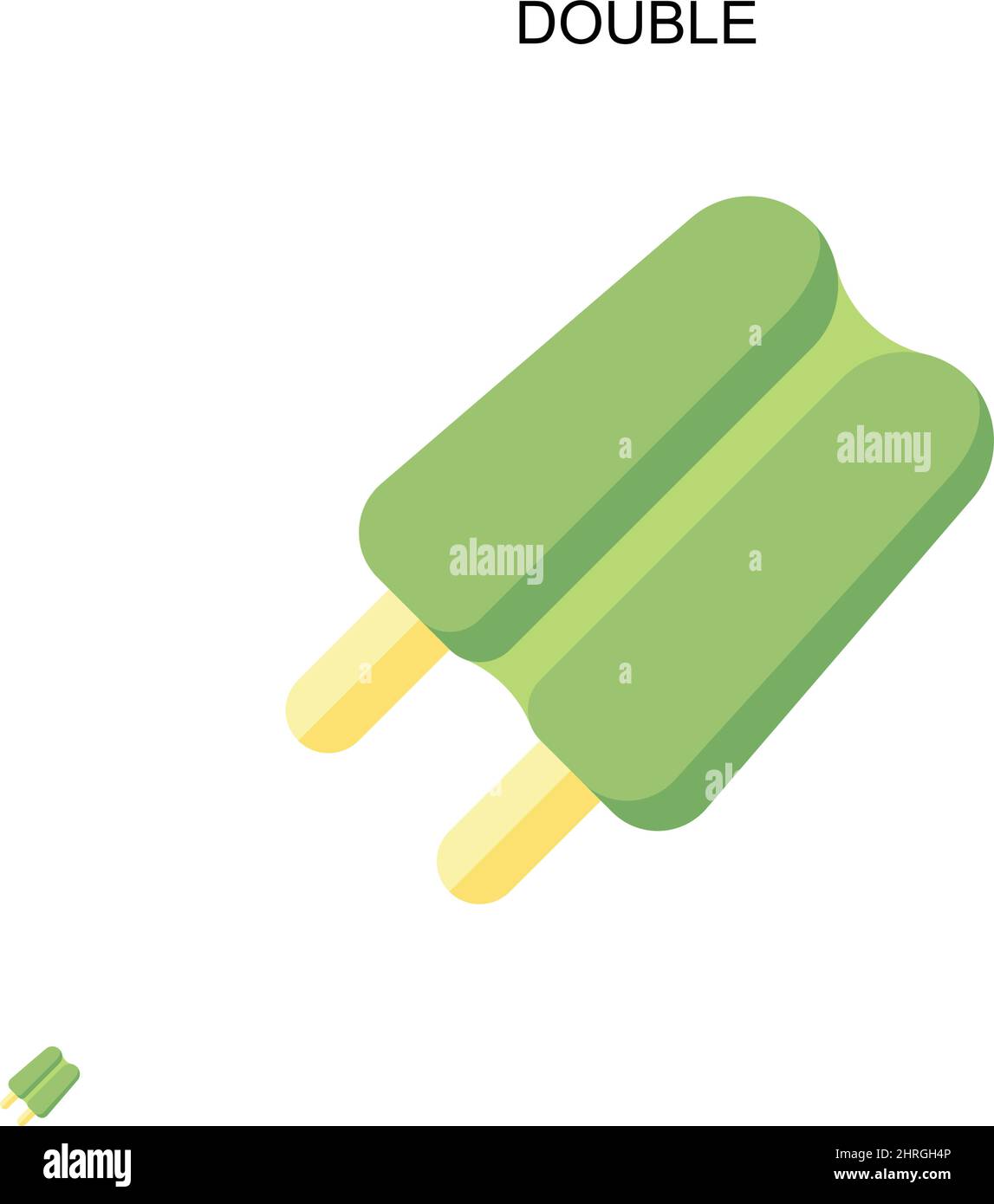 Double Simple vector icon. Illustration symbol design template for web ...