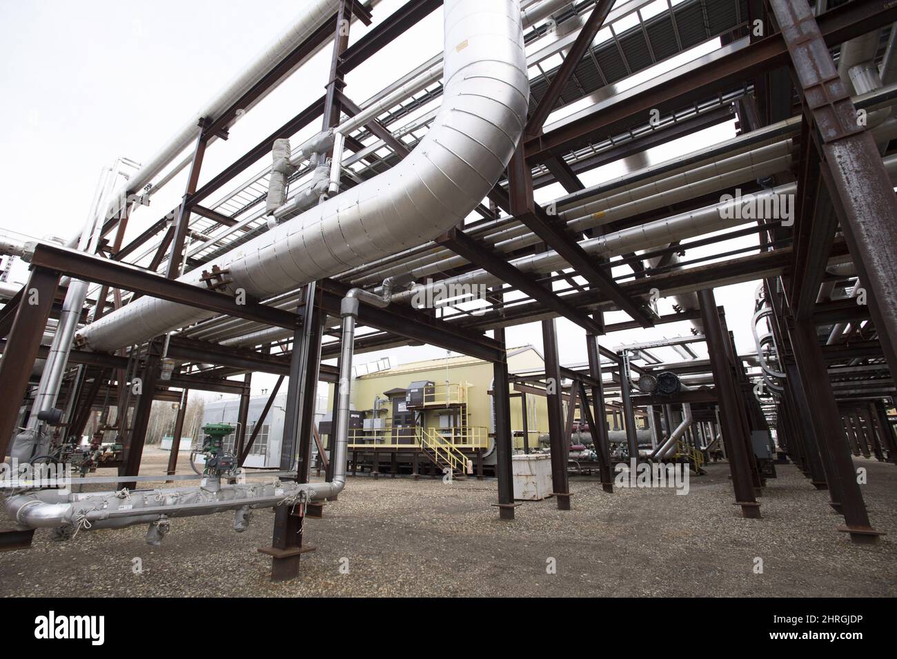 The Shell Groundbridge Saturn natural gas plant outside of Fort St ...