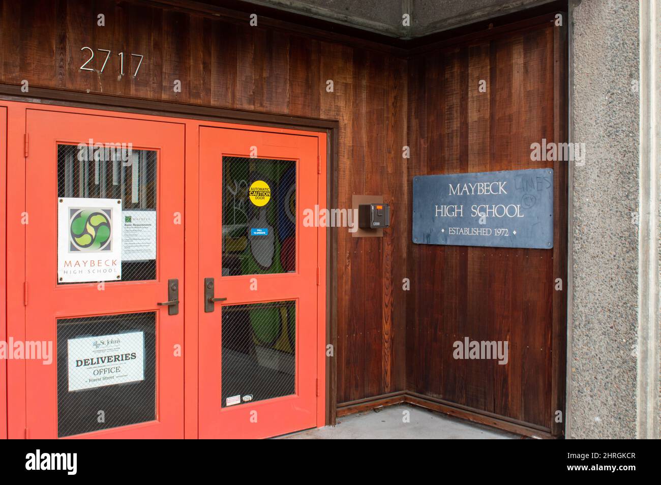 Maybeck High School campus Stock Photo - Alamy