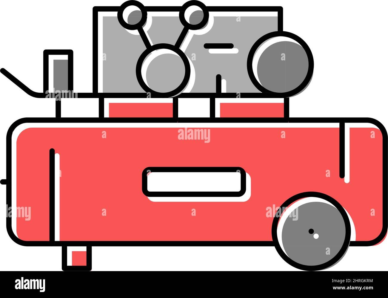 piston air compressor color icon vector illustration Stock Vector Image ...