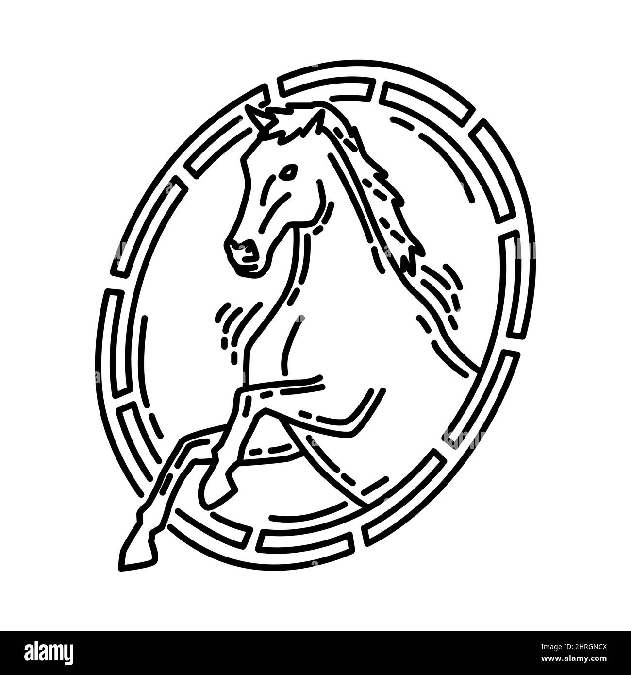 Horse Symbol Part of Chinese New Year Accessories and Symbols Hand ...