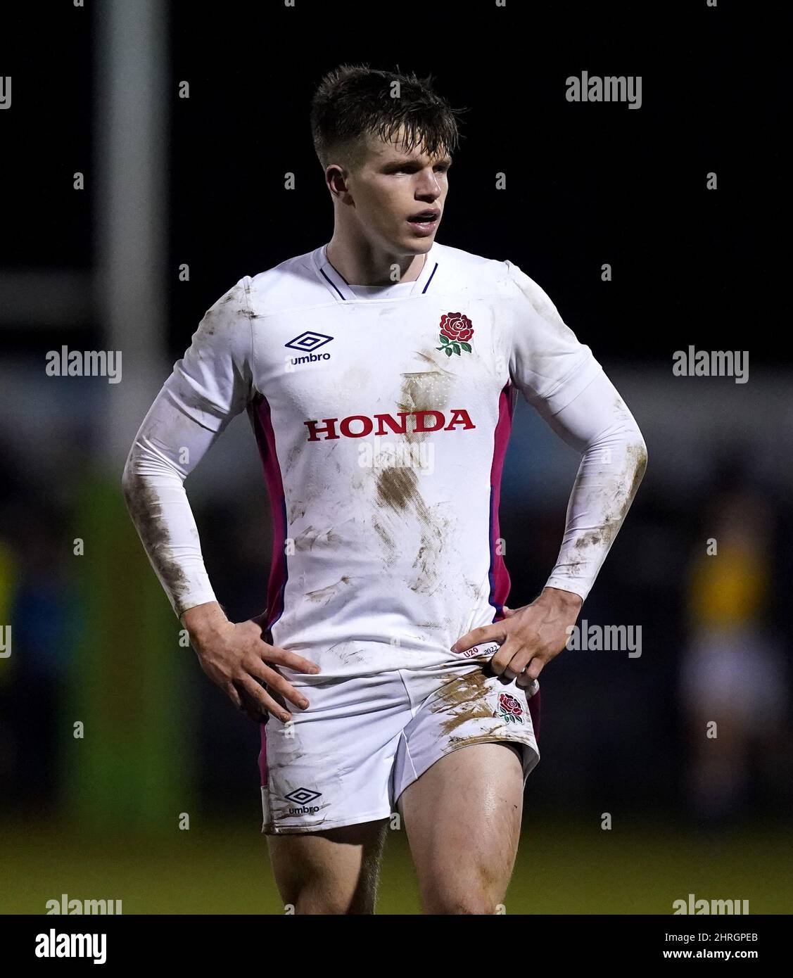 England's Jamie Benson during the 2022 Under-20 Six Nations match at ...