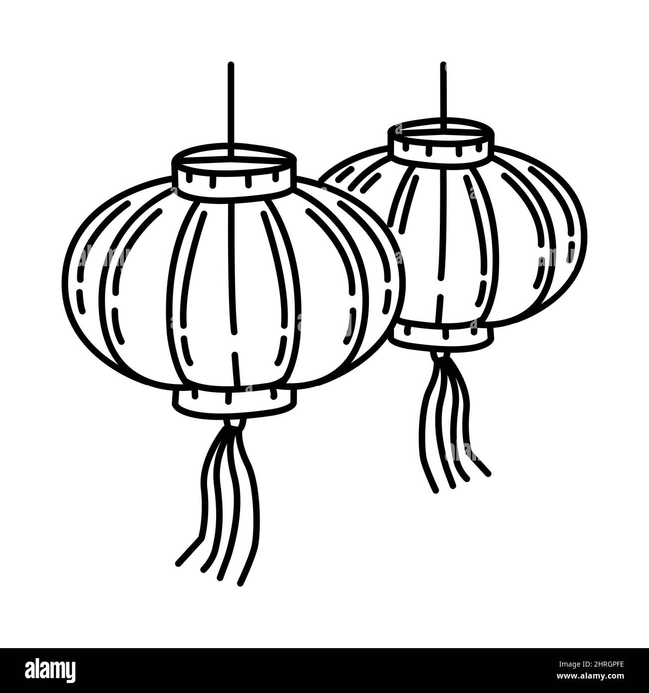 Chinese New Year Lantern Drawing