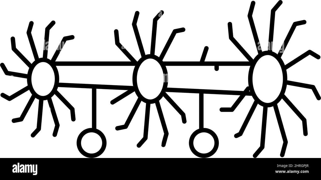 rakes farmland equipment line icon vector illustration Stock Vector ...