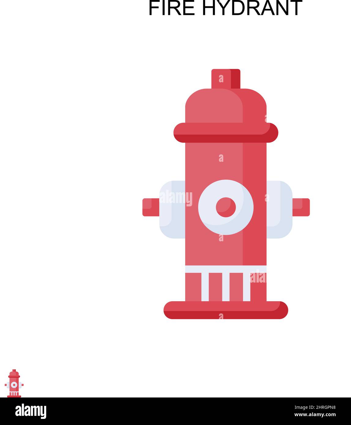 Fire hydrant Simple vector icon. Illustration symbol design template ...