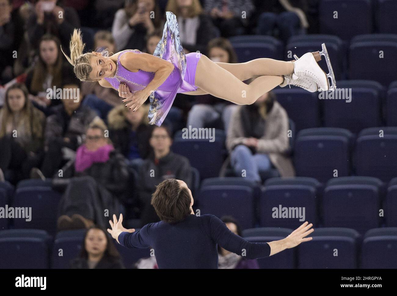 Canada's Kirsten Moore-Towers and Michael Marinaro perform their short ...