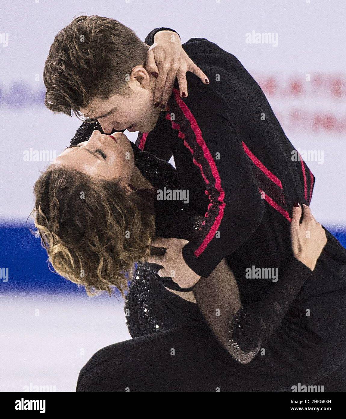 Canada's Carolane Soucisse and Shane Firus perform their rhythm dance ...