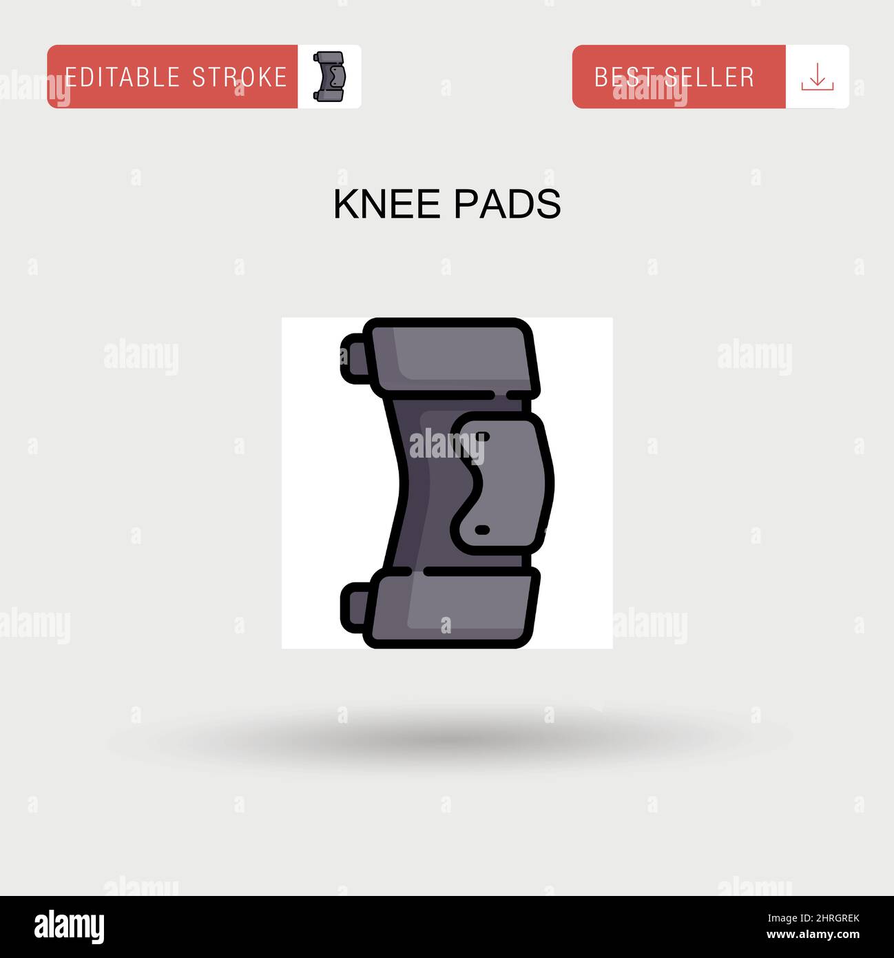 Knee injury and sports Stock Vector Images - Alamy