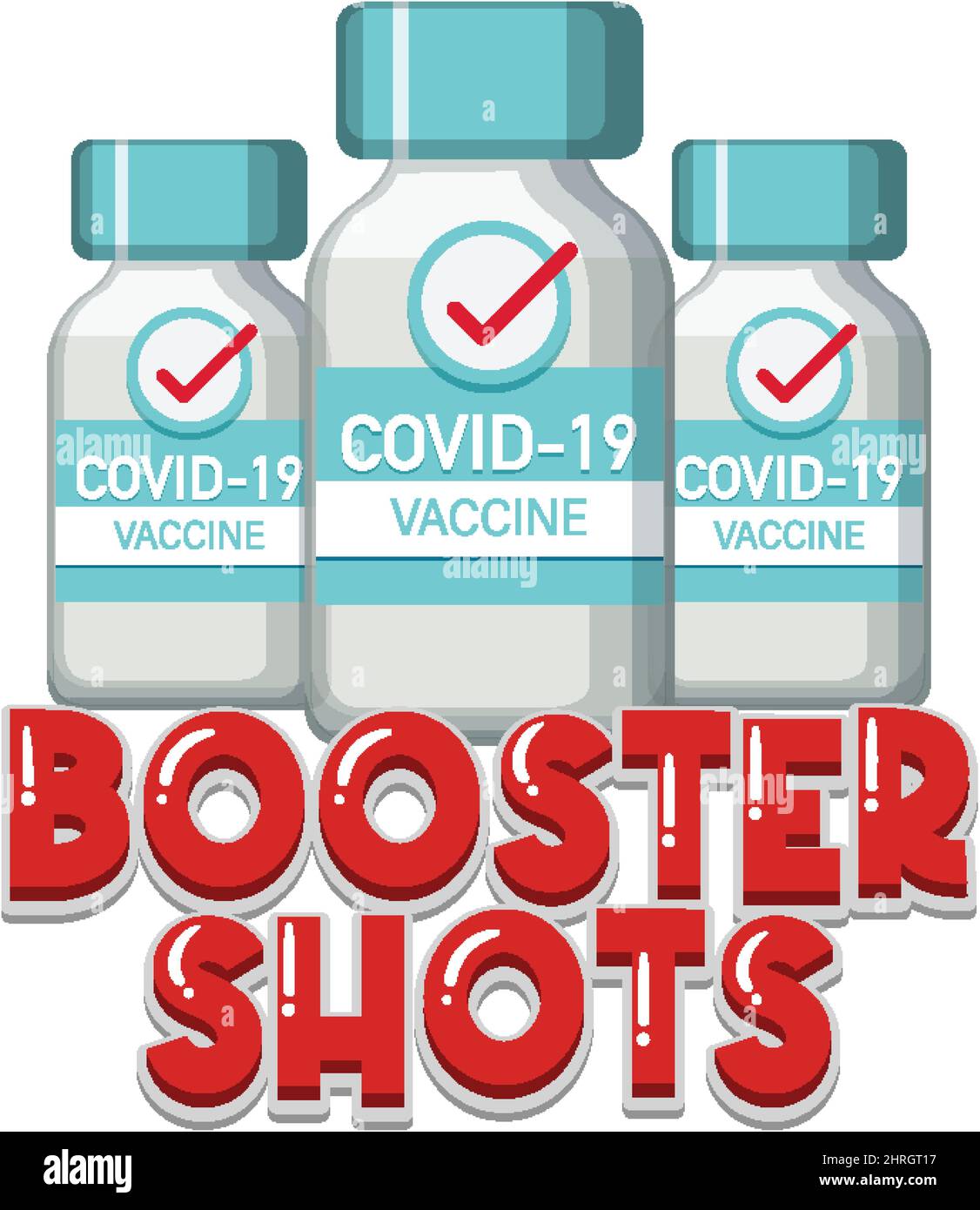 Booster shorts covid 19 vaccine logo illustration Stock Vector Image ...