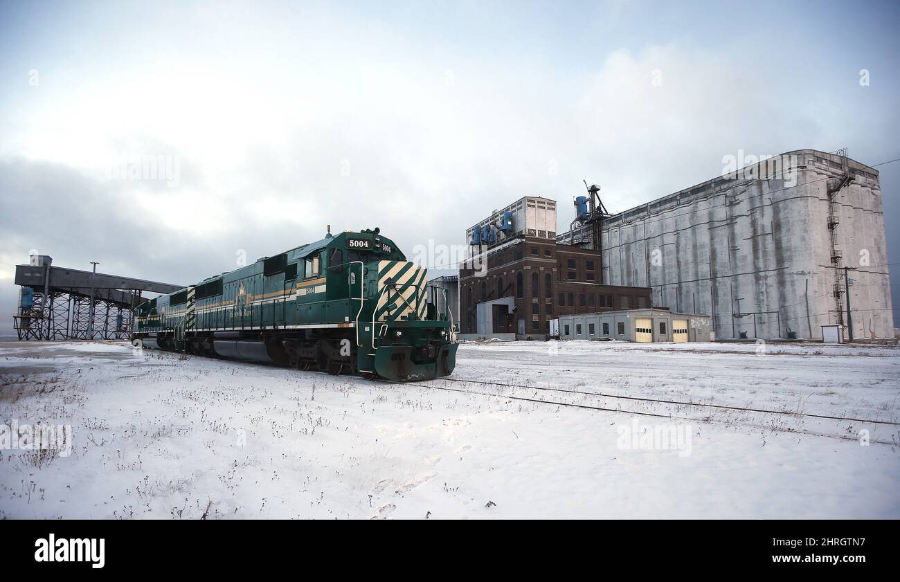 The first train in 1 months to arrive on a repaired line is ...
