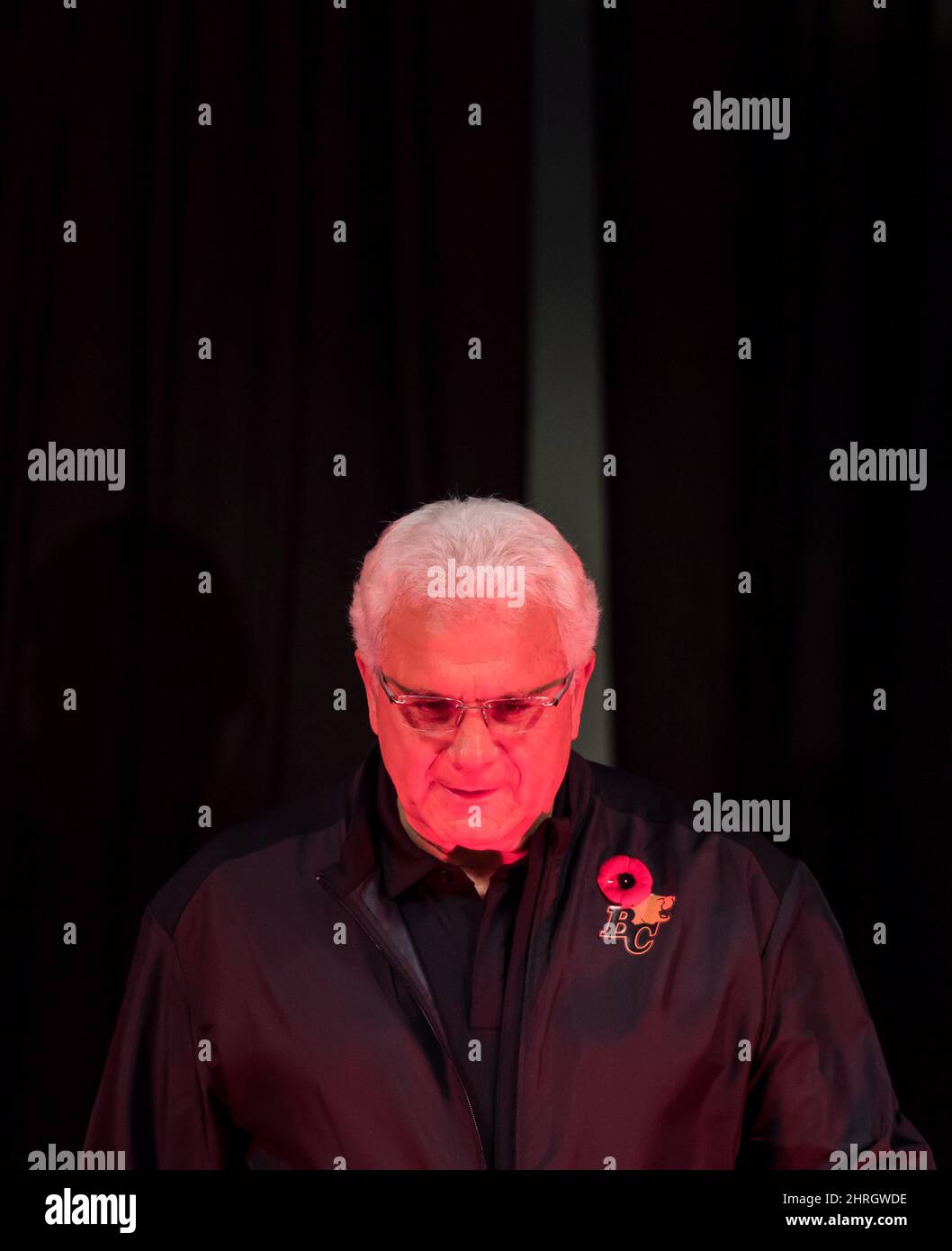 B.C. Lions head coach Wally Buono walks onto the field before a CFL ...