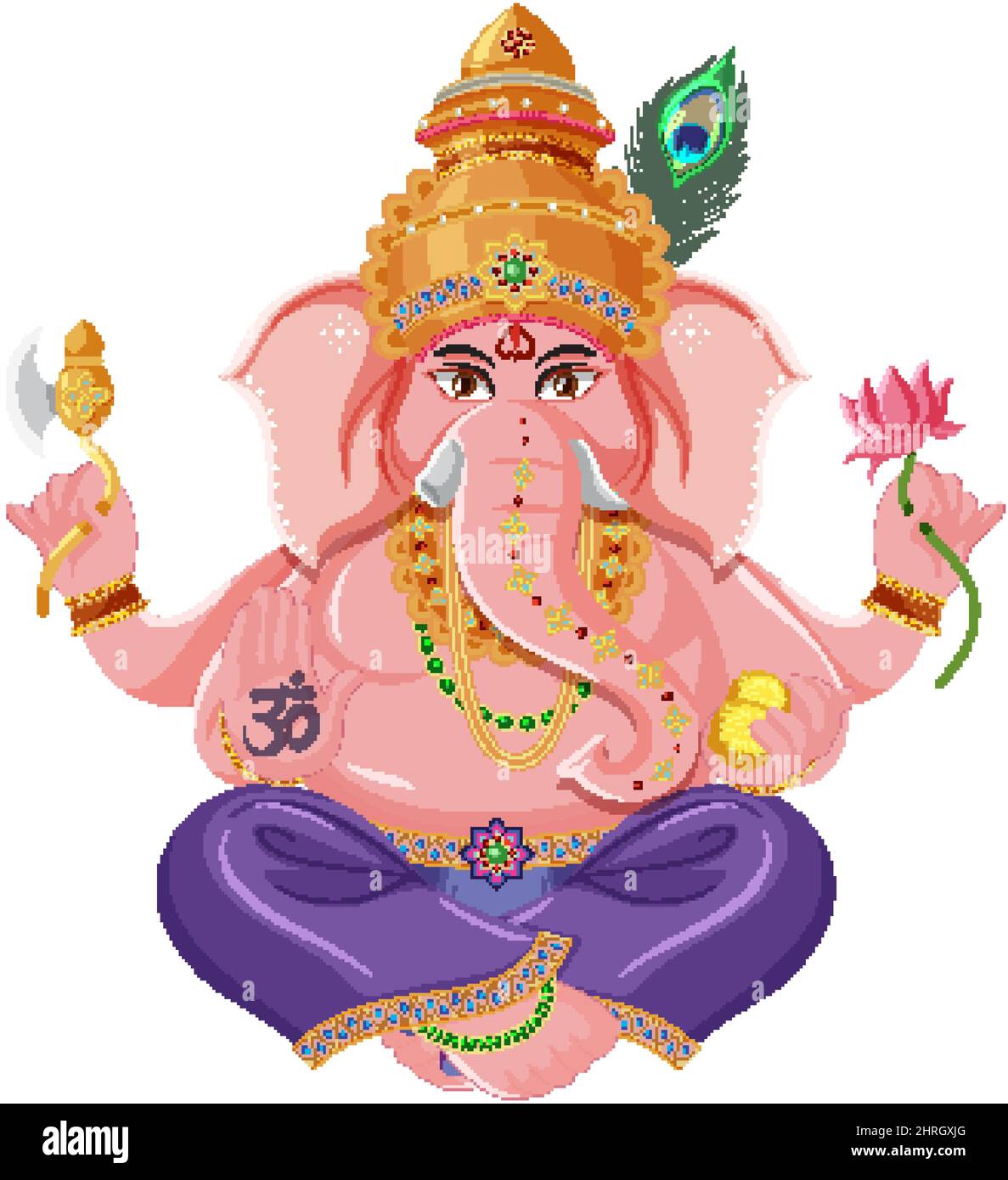 Indian god on white background illustration Stock Vector Image & Art ...