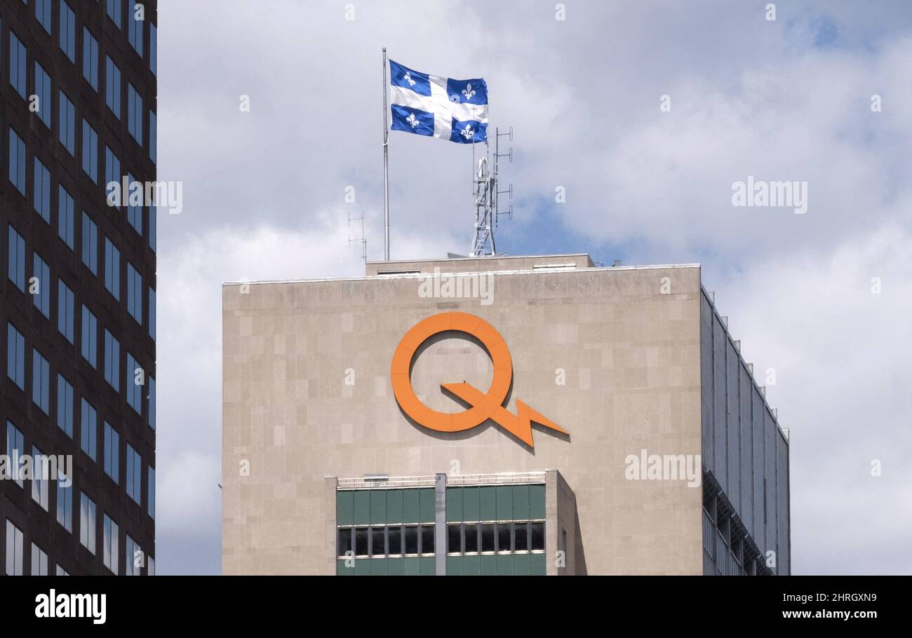 The Hydro Quebec building is pictured in Montreal on June 21, 2016. THE ...