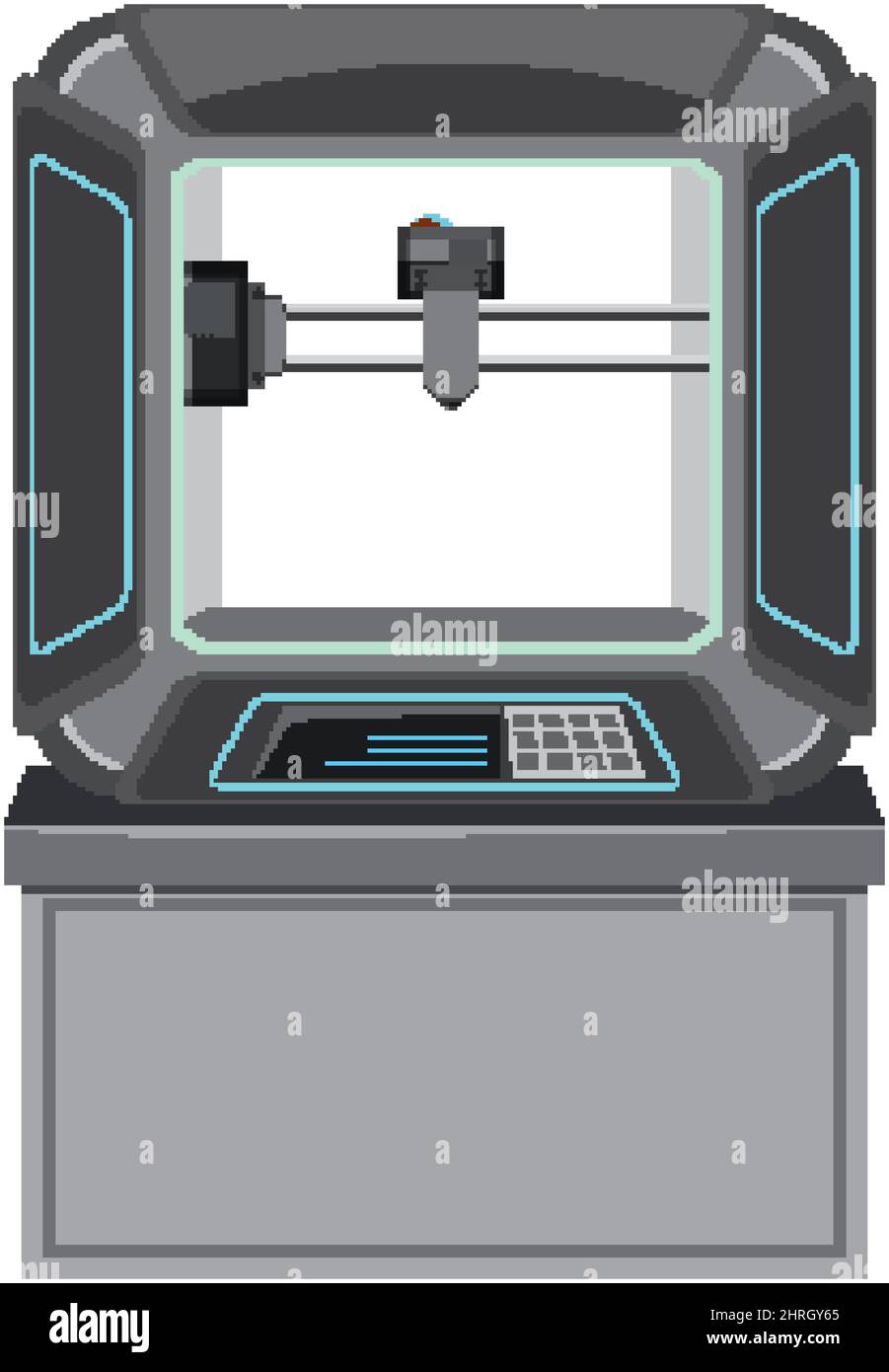 A 3D printer model machine illustration Stock Vector Image & Art - Alamy