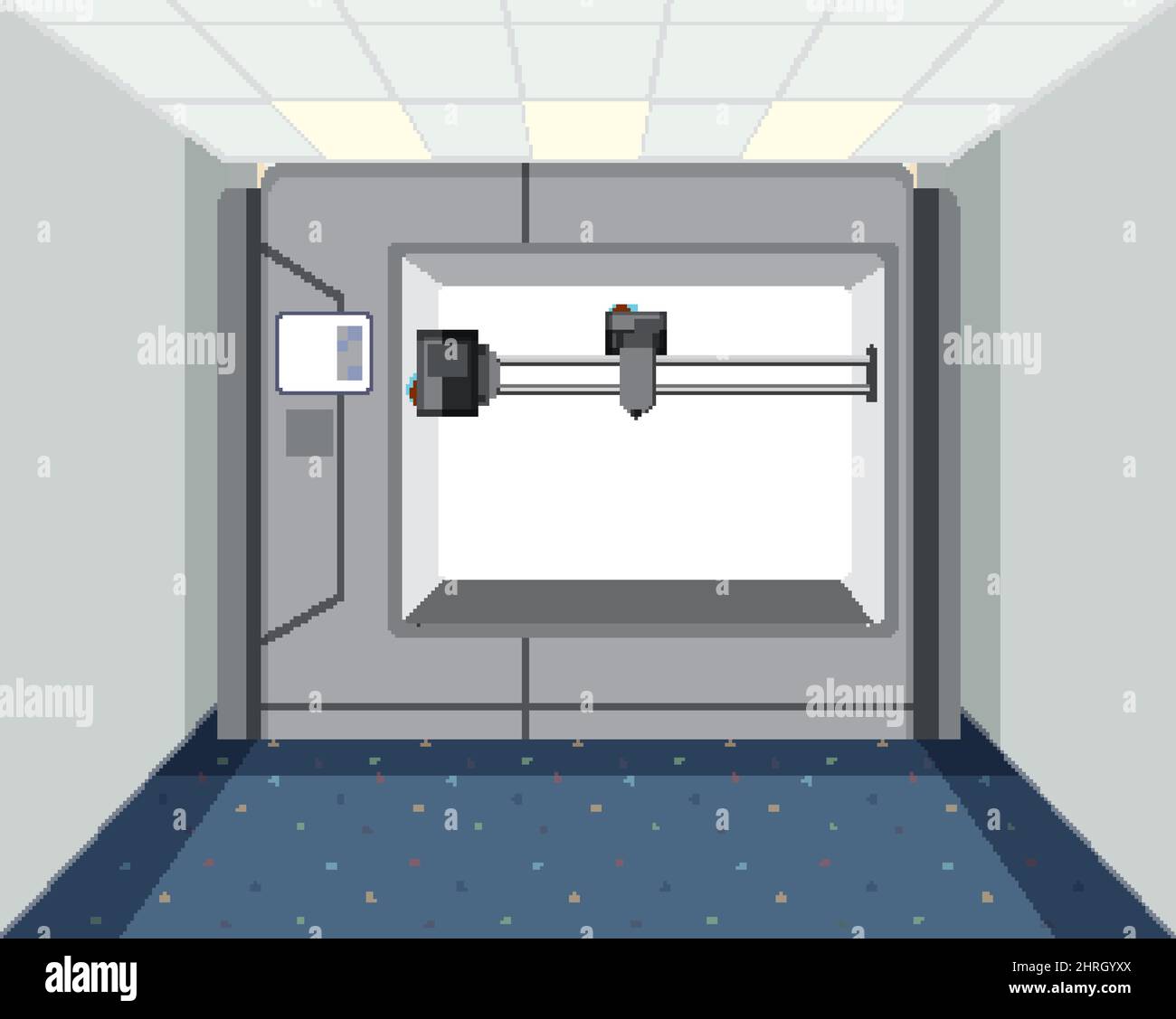 A 3D printer model machine illustration Stock Vector Image & Art - Alamy