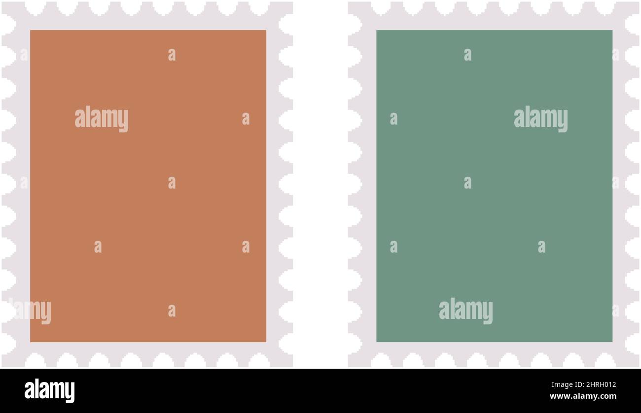 Postage stamp on white background illustration Stock Vector Image & Art ...