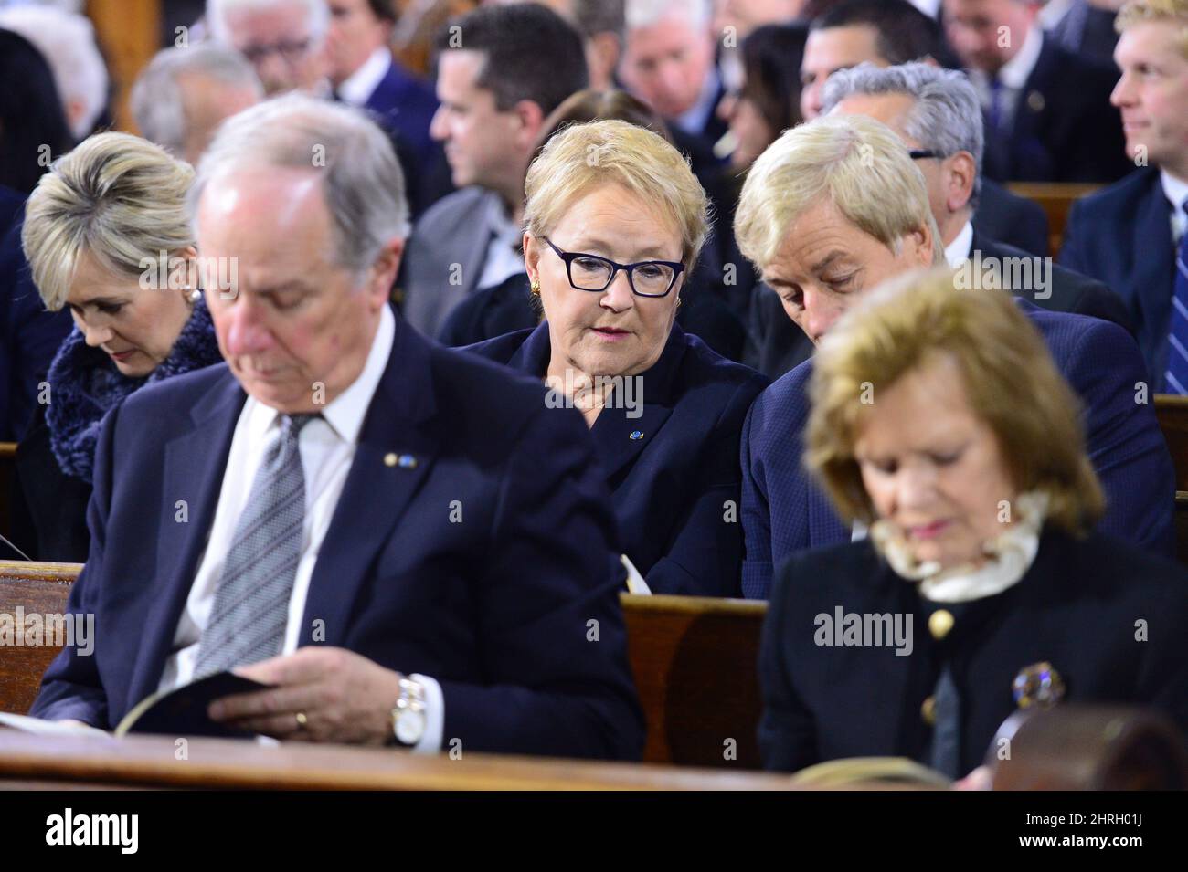 Former Quebec premier Pauline Marois and her husband Claude Blanchet ...