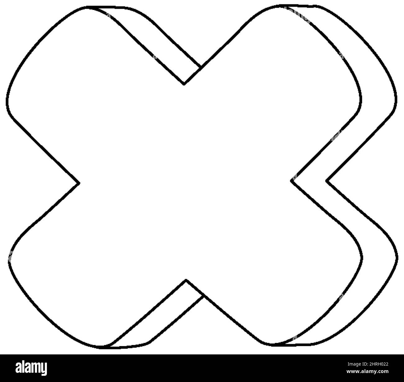 Mathematics multiplication symbol doodle outline for colouring ...