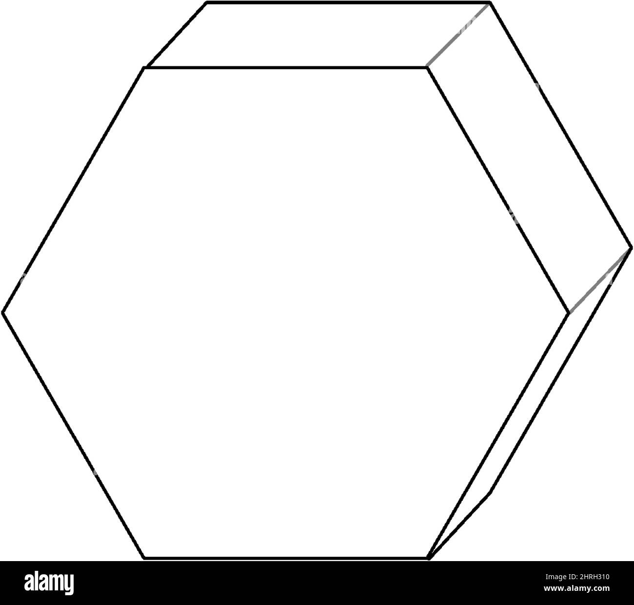 Pentagon 3d Shape Doodle Outline For Colouring Illustration Stock Vector Image And Art Alamy