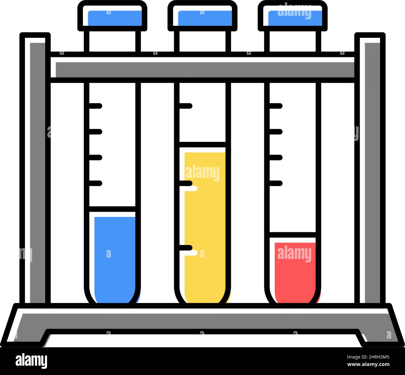 test tube rack color icon vector isolated illustration Stock Vector ...