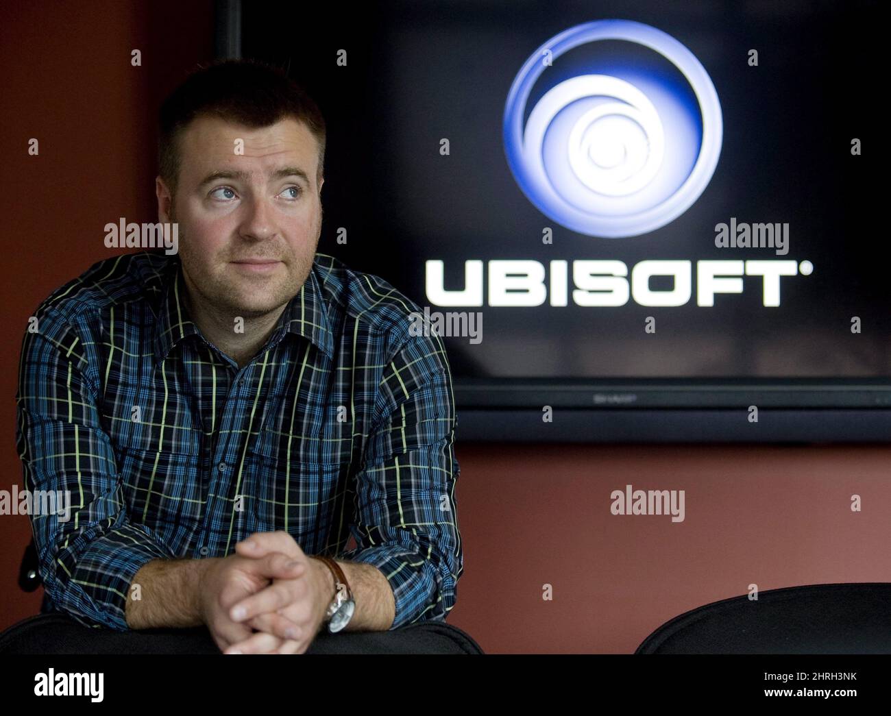 Ubisoft Montreal CEO Yannis Mallat is shown at Ubisoft headquarters in ...
